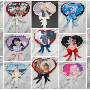 Custom PHOTO KPOP / Anime Picket / Fan With Ruffles - Etsy
