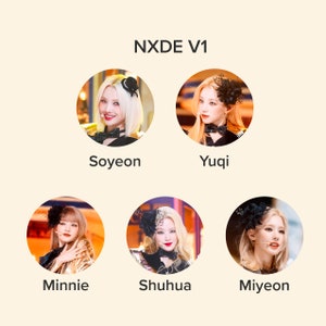 KPOP (g)i-dle "nxde" Photo Picket / Fan With Ruffles - Etsy
