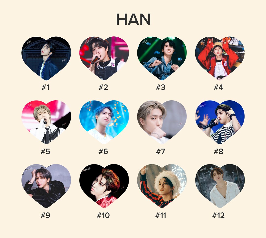 Stray Kids Han Photo KPOP Picket / Fan With Ruffles - Etsy