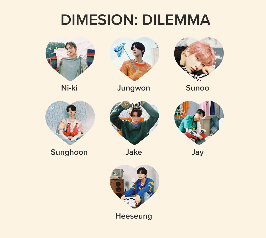 Enhypen "dimension: Dilemma" Photo KPOP Picket / Fan With Ruffles - Etsy