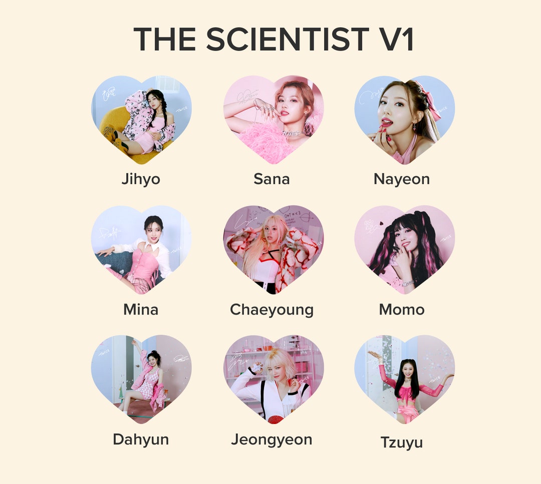 Twice "the Scientist" Photo KPOP Picket / Fan With Ruffles - Etsy