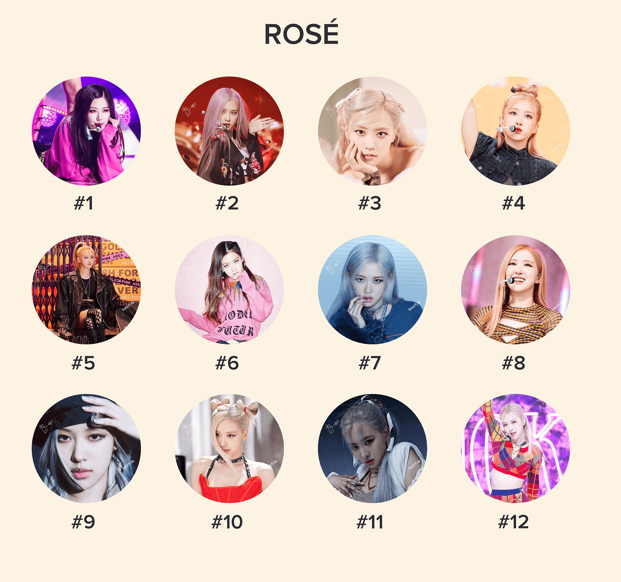 Blackpink Rosé Photo KPOP Picket / Fan With Ruffles - Etsy