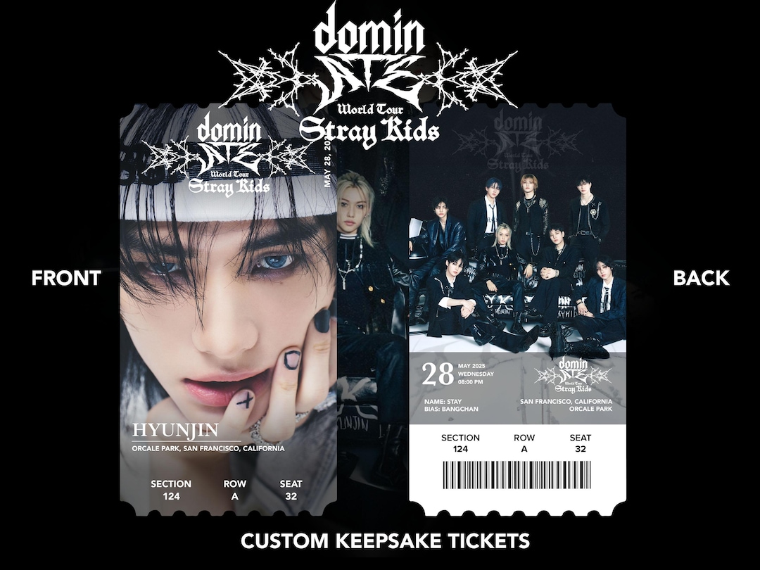 Stray Kids World Tour "domin-ate" Custom Bias Physical | Memento ...