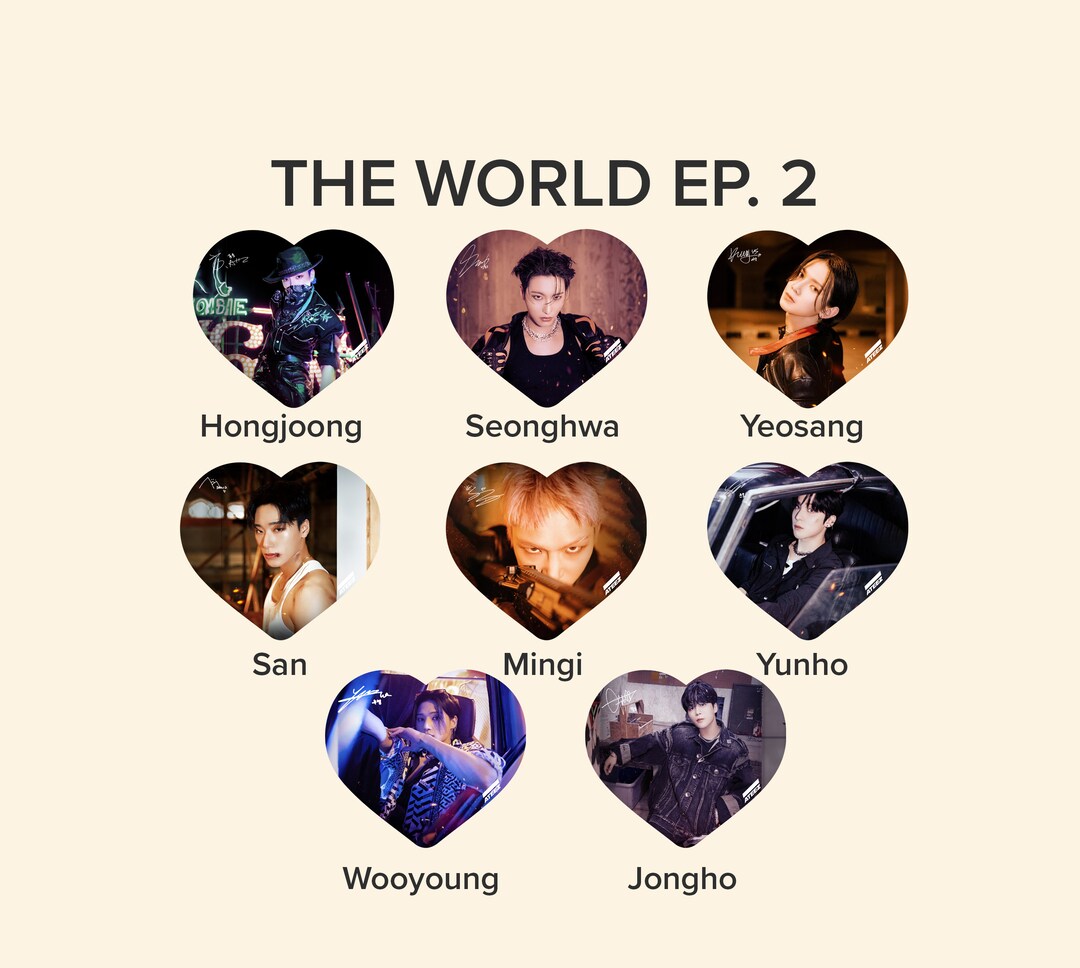 Ateez "the World Ep. 2" Photo KPOP Picket / Fan With Ruffles - Etsy