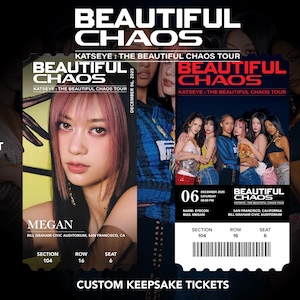 Katseye Beautiful Chaos Tour Ticket - Etsy