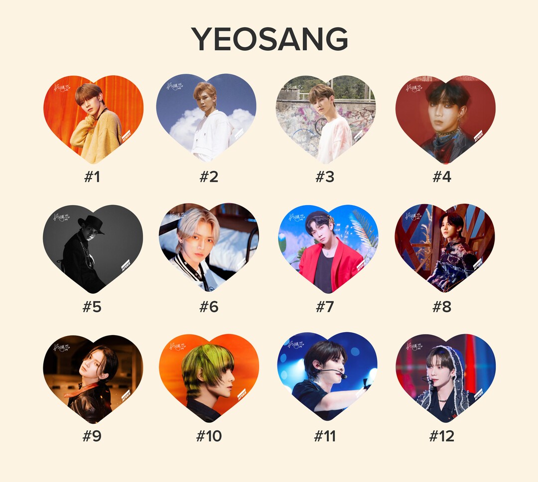 Ateez Yeosang Photo KPOP Picket / Fan With Ruffles - Etsy