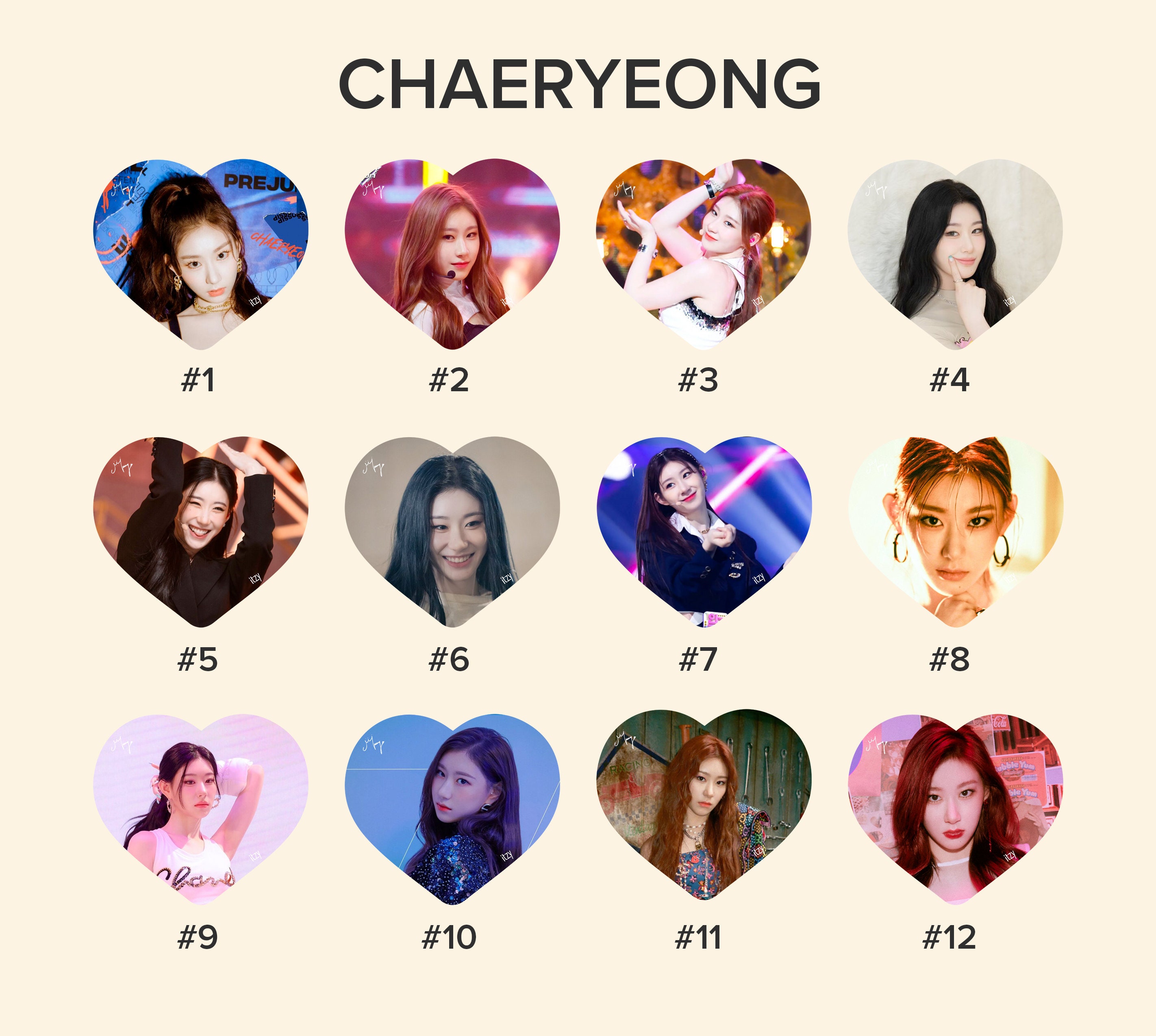 Itzy Chaeryeong Photo KPOP Picket / Fan With Ruffles - Etsy