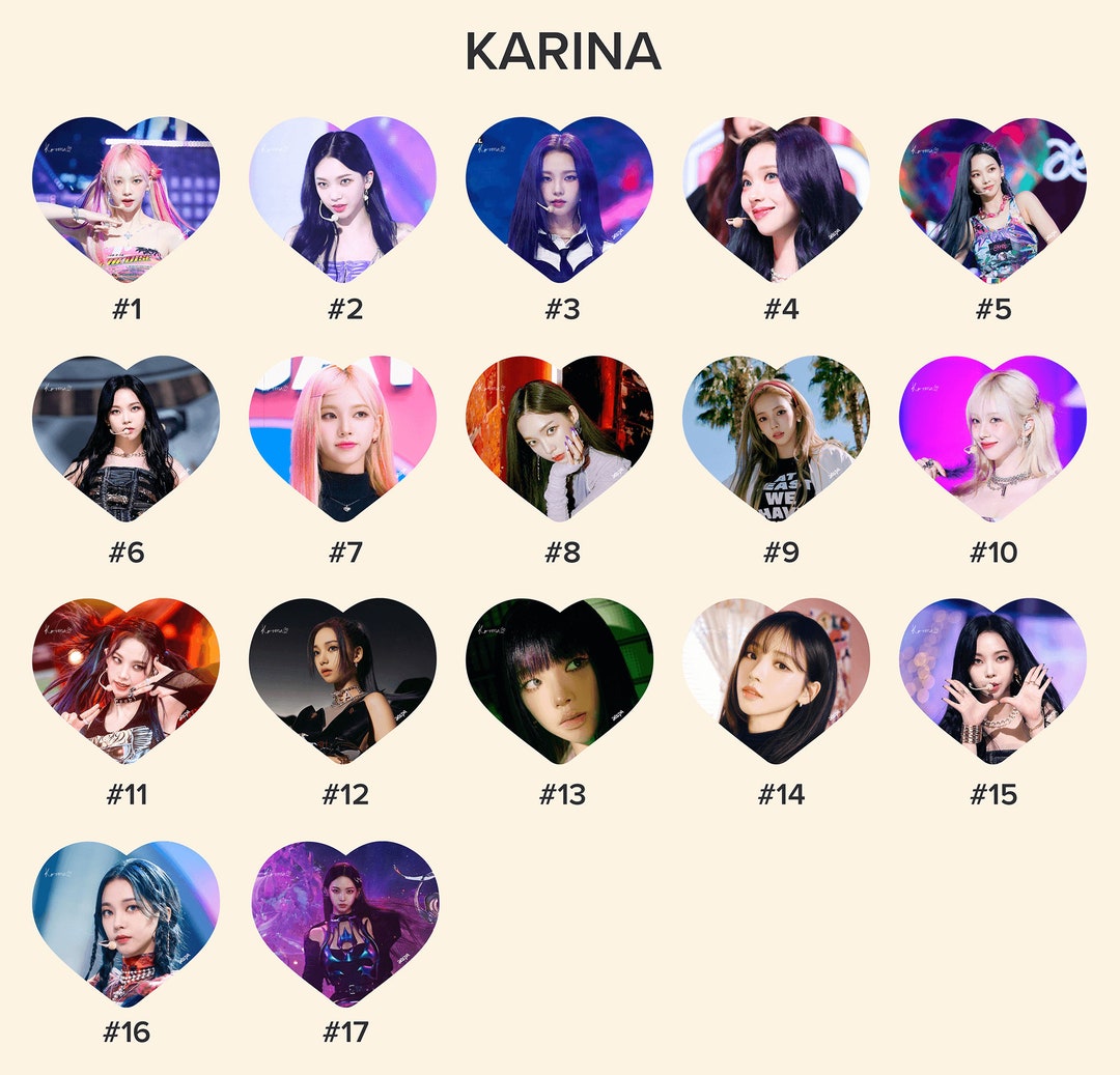 Aespa Karina Photo KPOP Picket / Fan With Ruffles - Etsy
