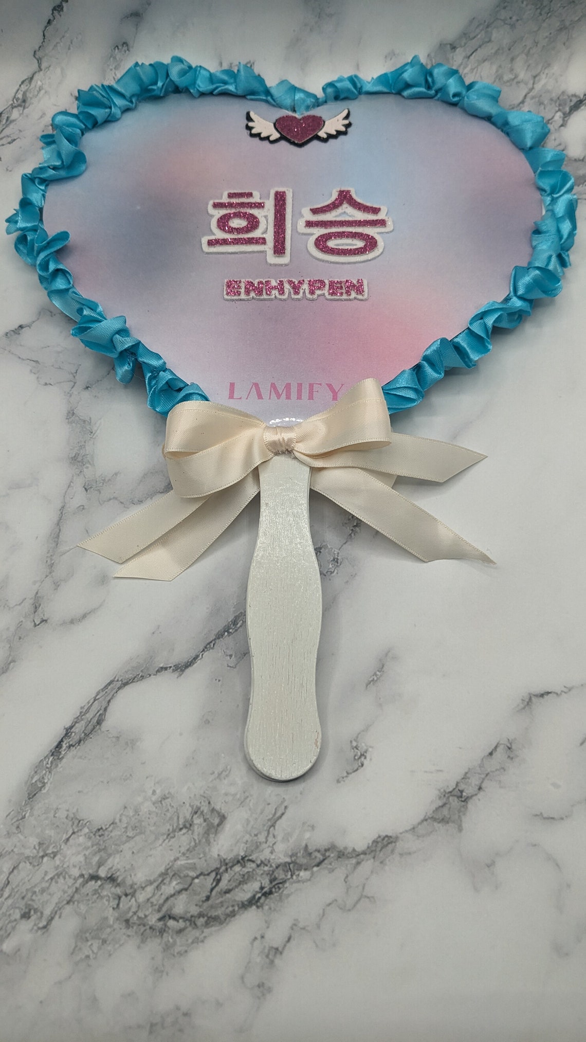 Enhypen Heeseung Photo KPOP Picket / Fan With Ruffles - Etsy