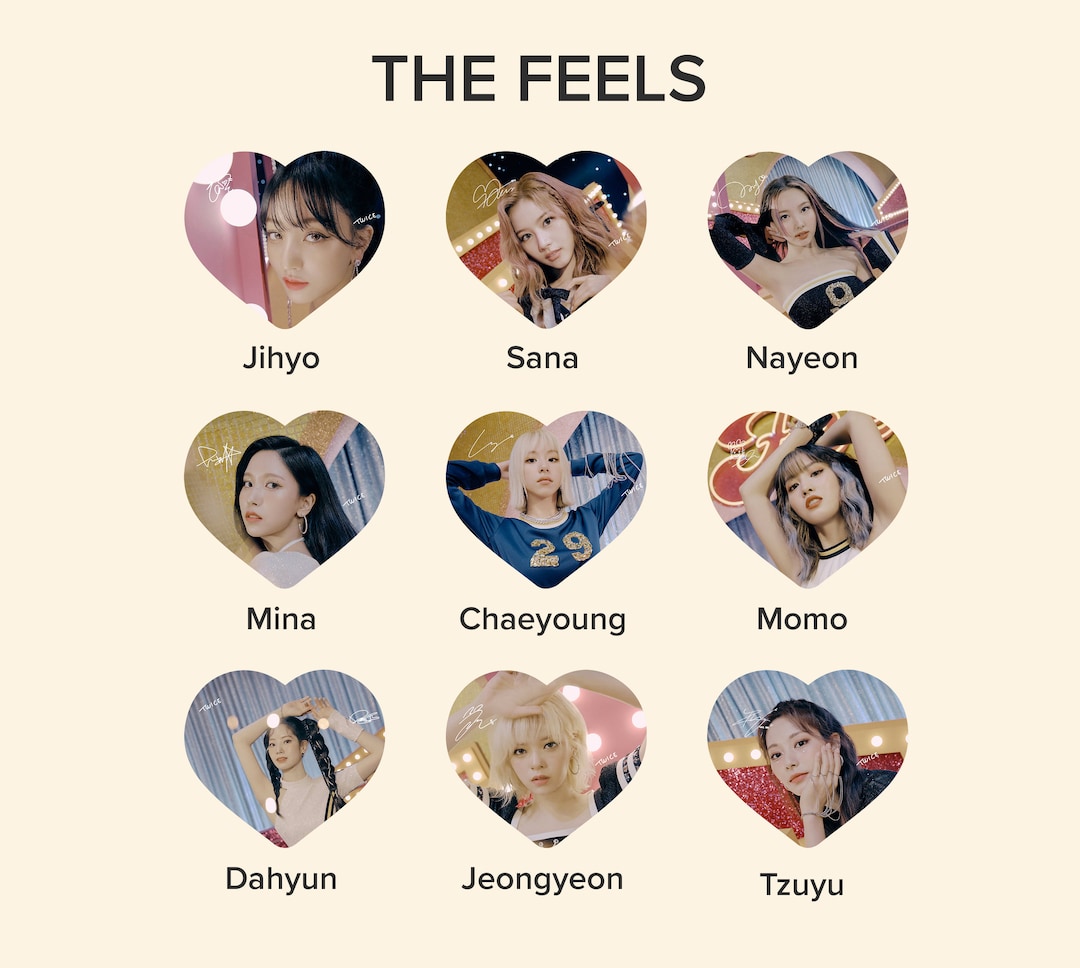 Twice "the Feels" Photo KPOP Picket / Fan With Ruffles - Etsy