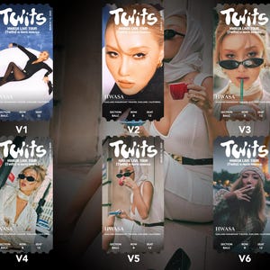 Hwasa "twits Live World Tour" Custom Physical | Memento | Souvenir | Keepsake Concert Tickets - Etsy