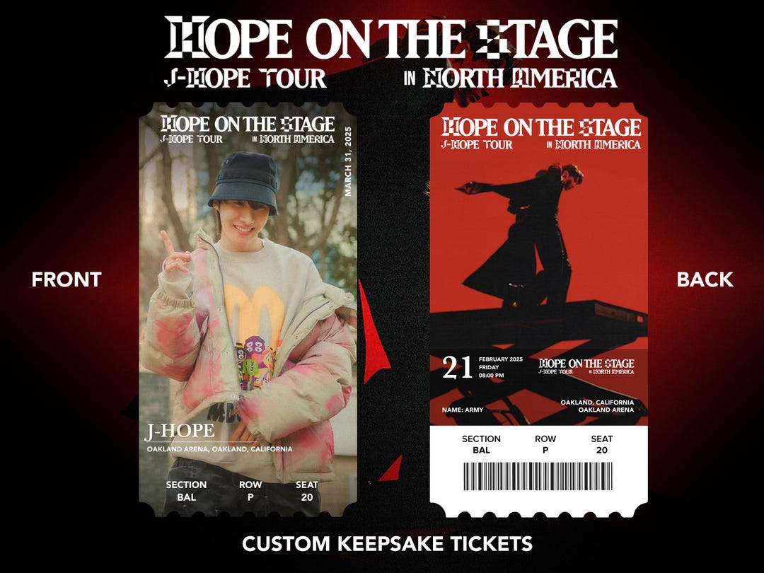 J-hope World Tour "hope on the Stage" Custom Physical | Memento ...