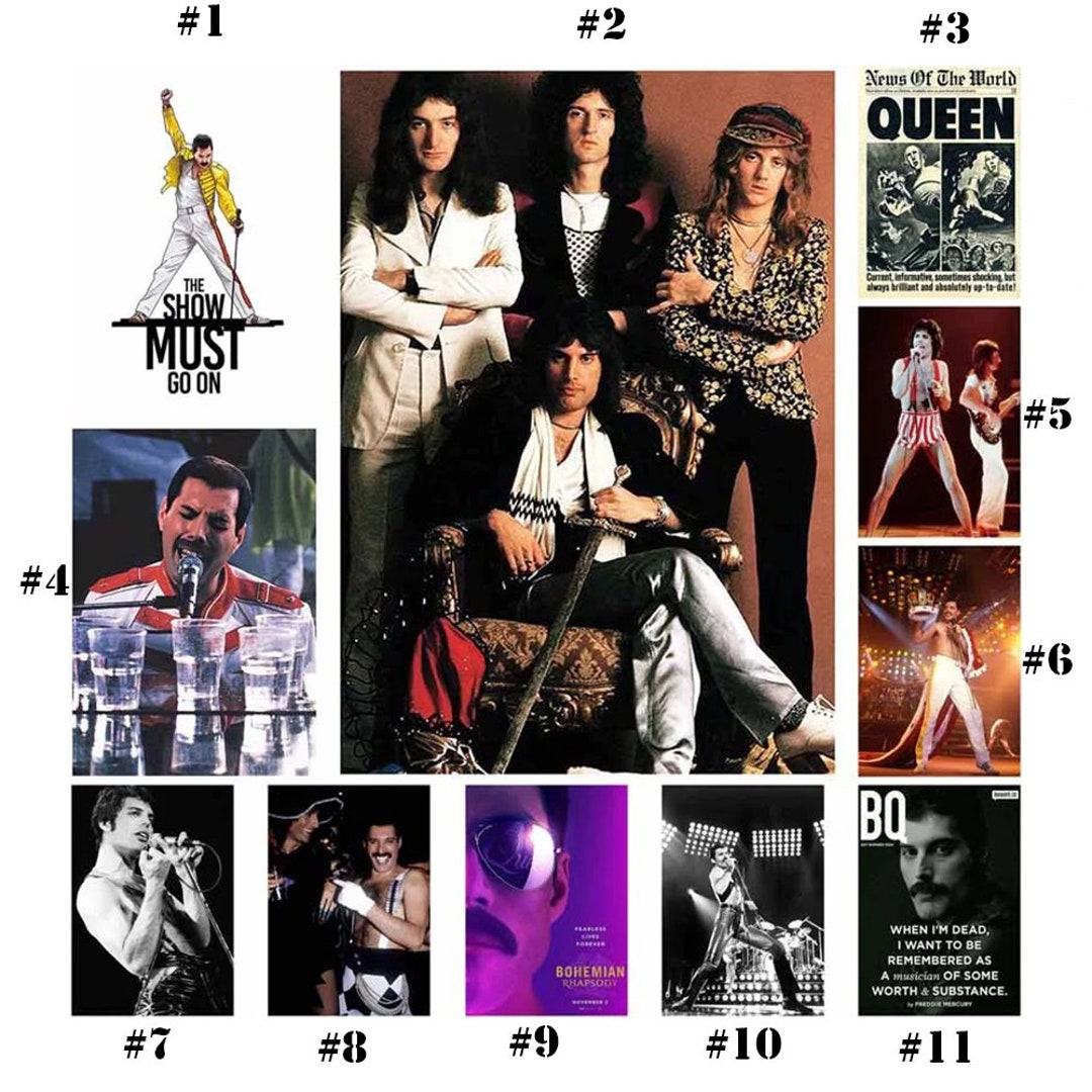 Classic Rock Band Queen Poster Wall Art Home Decor - Etsy