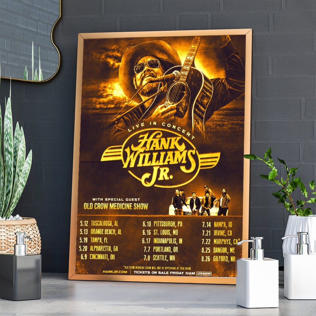 Hank Williams Jr 2023 Headlining Tour Poster - Etsy