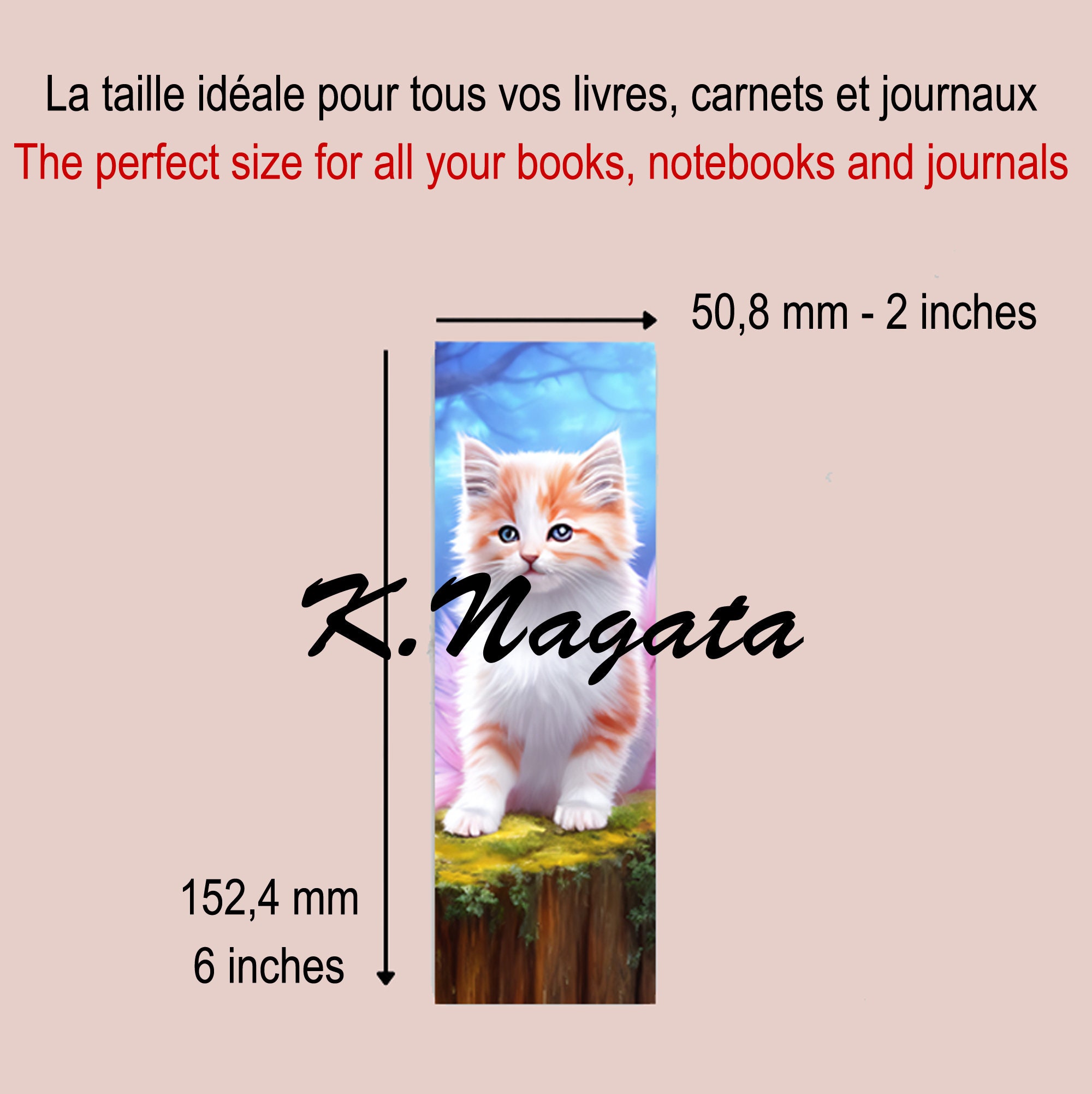 Set of 10 Printable Bookmarks 2x6 Inches Bookmarks for Your - Etsy