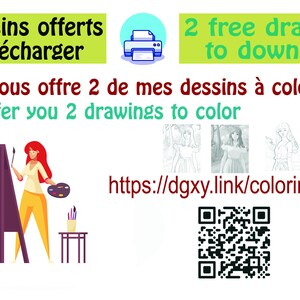 Grayscale Drawing to Color PDF Downloadable and Printable at Will 4 ...