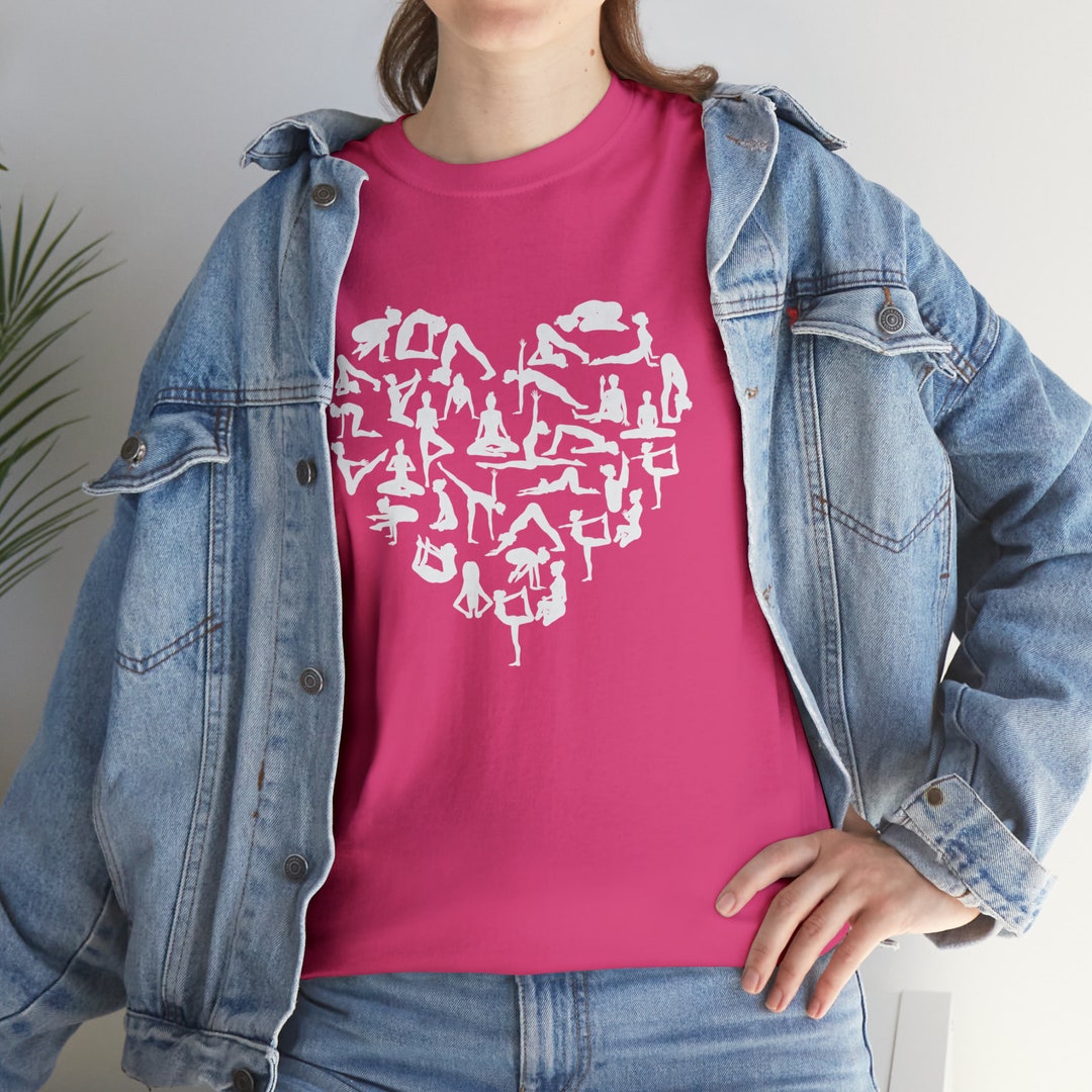 A Heart Shaped Yoga Poses and Postures Silhouettes World Yoga - Etsy