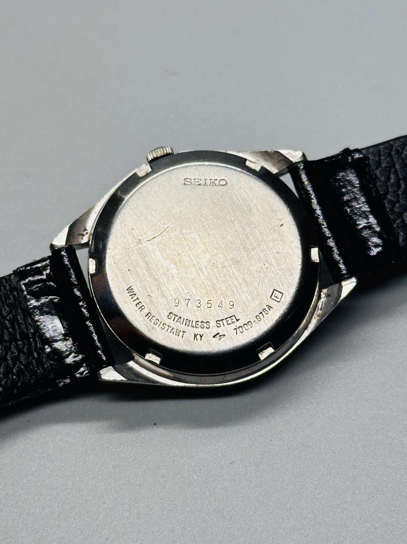 Vintage Seiko 5 Automatic Watch: Green Dial, Stainless Steel, Made in ...
