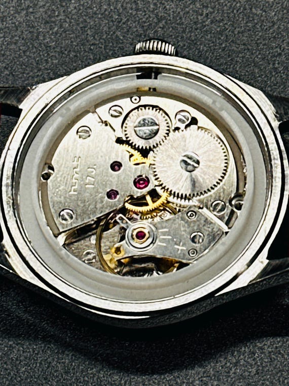 Rare Vintage HMT Pilot Watch Blue Dial Hand Winding {… - Gem