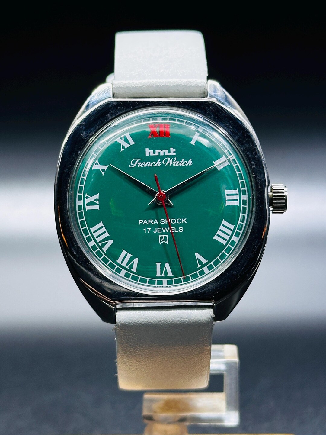 Rare Vintage HMT French Watch: Green Dial, 17 Jewels - Etsy