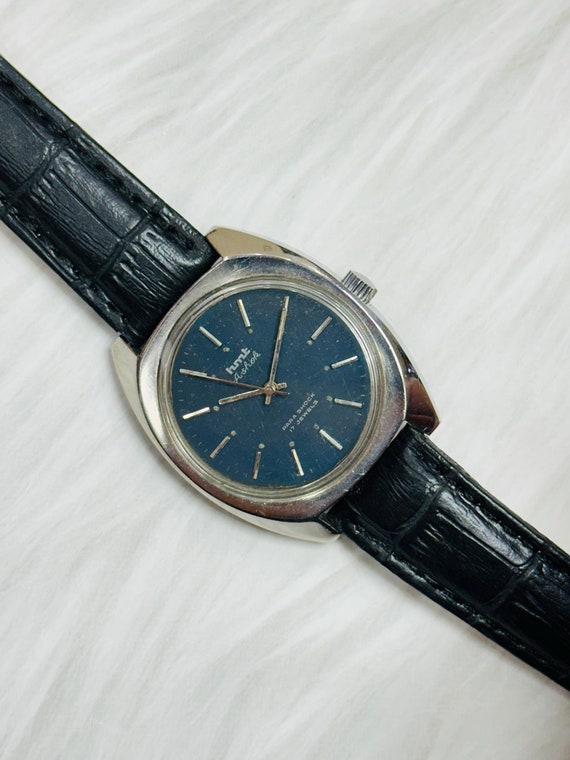 Vintage HMT Ashok Blue Dial Hand Winding {self windin… - Gem