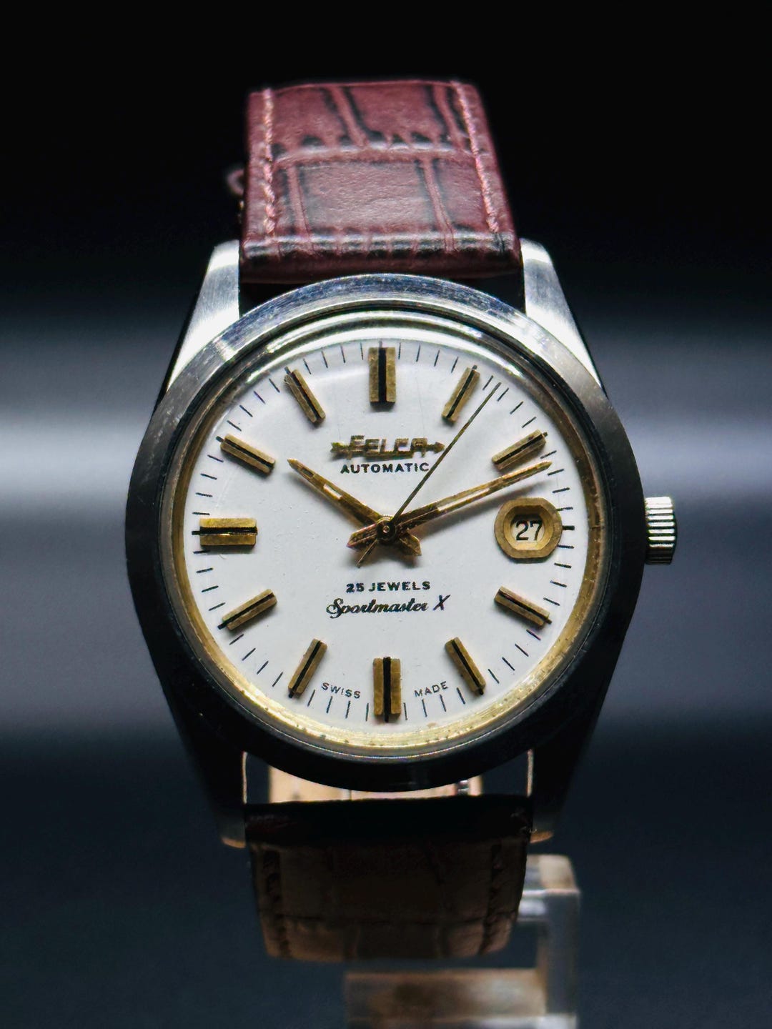 Vintage Felca Sportmaster Automatic Watch: 25 Jewels, Swiss Made, 36mm ...