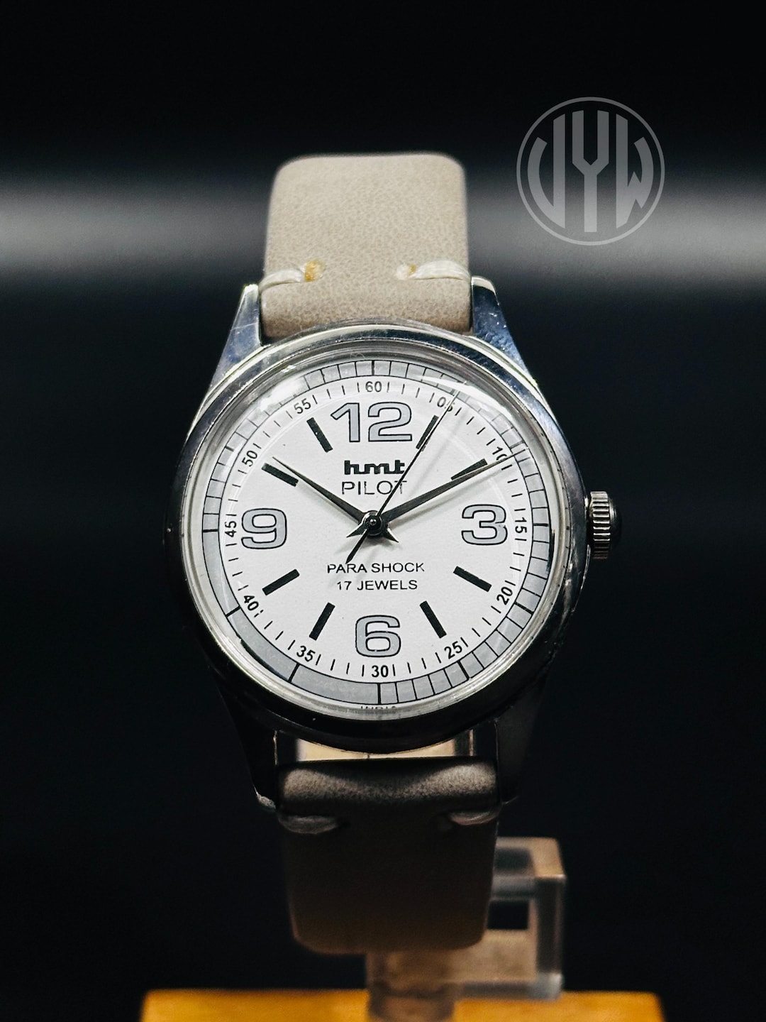 Rare Vintage HMT Pilot Watch White Dial Hand Winding {self Winding} Men ...