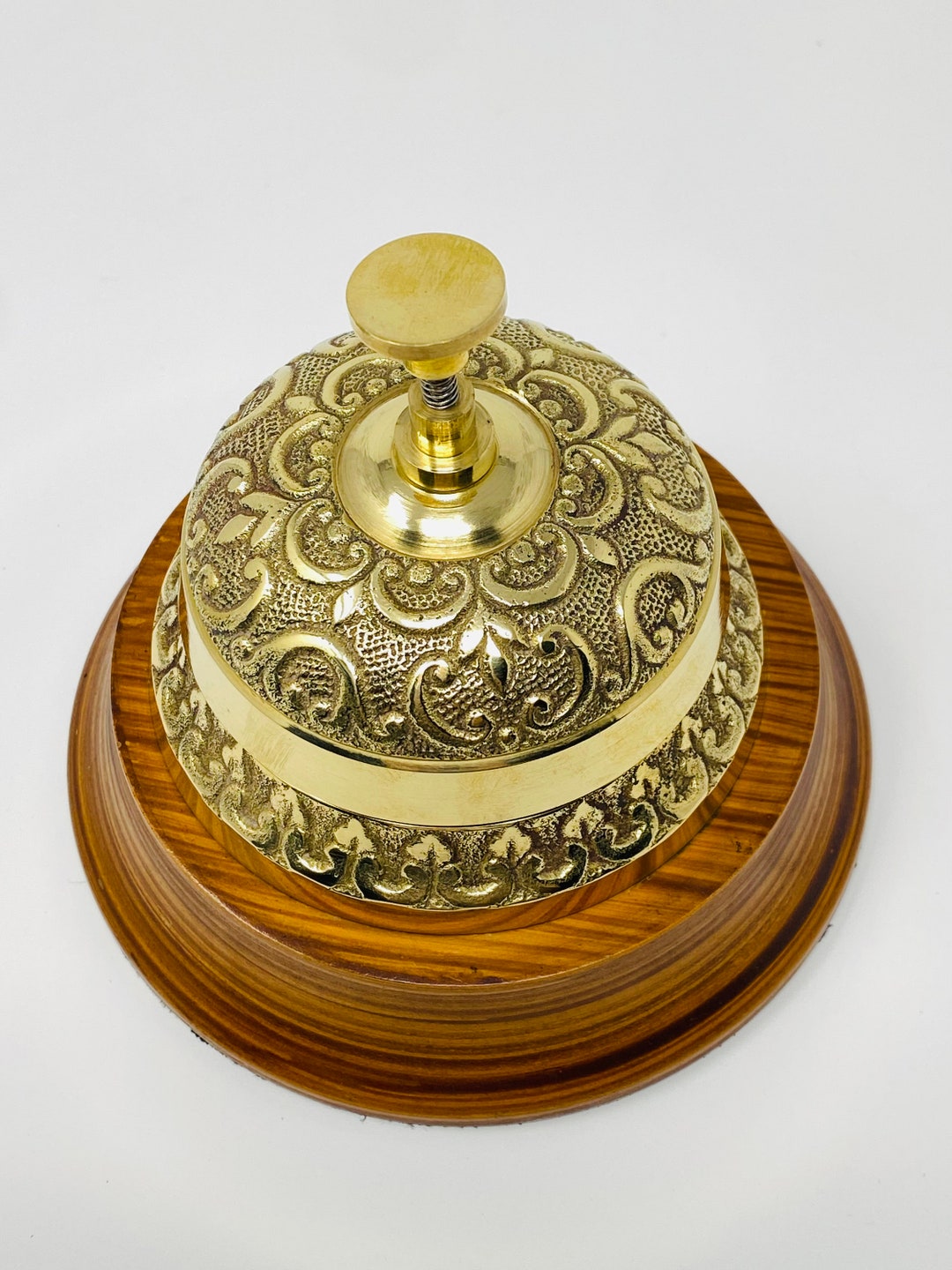 Victorian Style Service Desk Bell Ornate Solid Brass Hotel Counter Desk ...