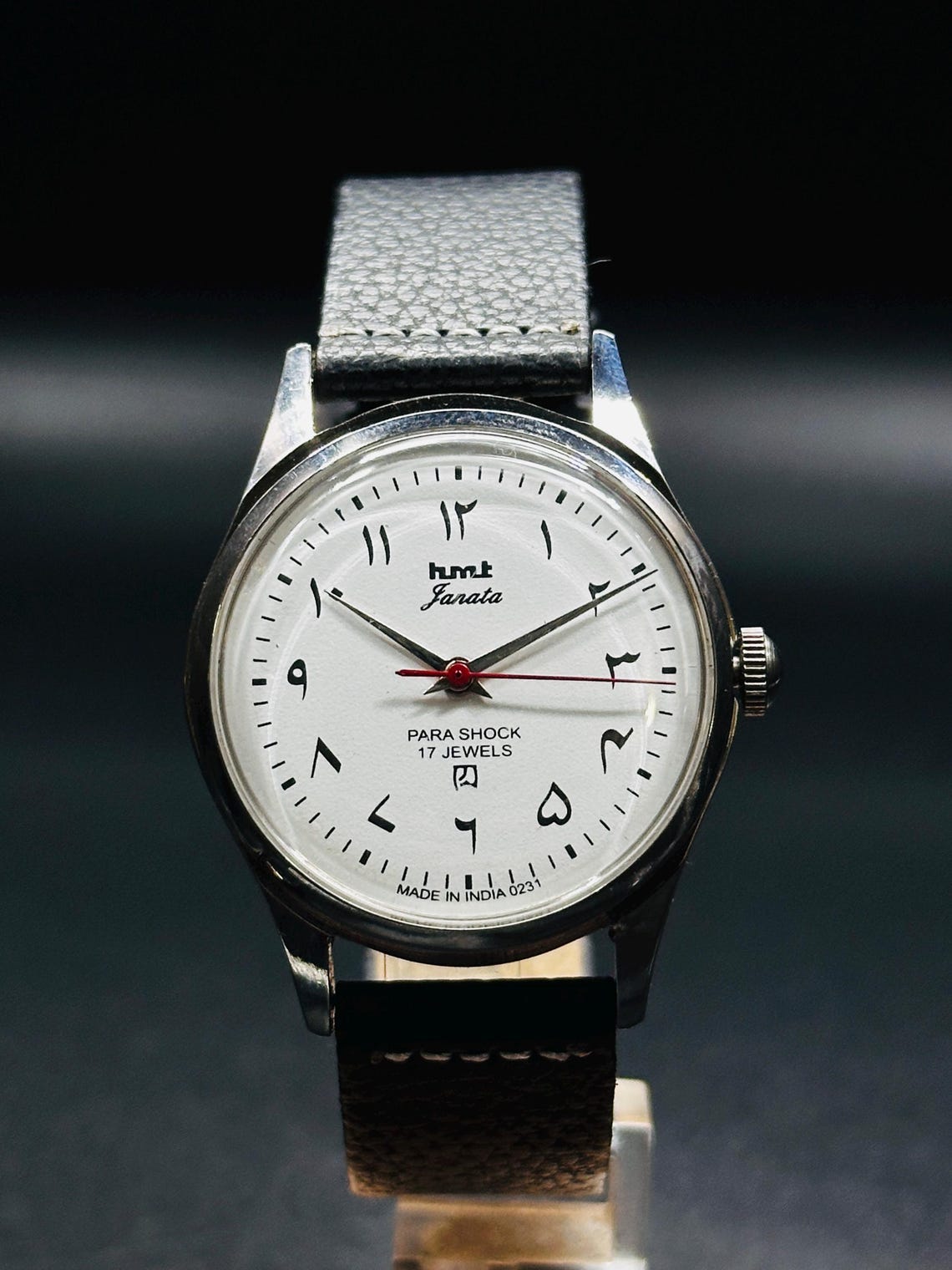 Vintage HMT Janata Watch: White Dial, Hand Winding, 17 Jewels - Etsy