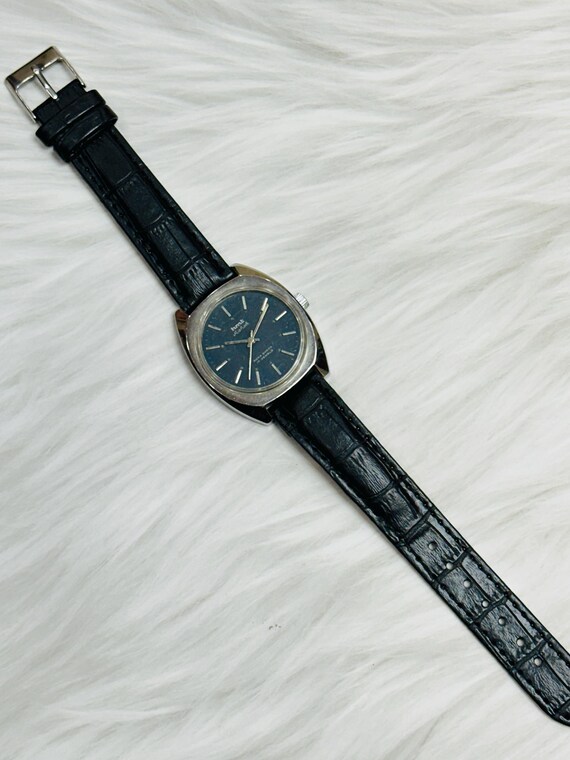 Vintage HMT Ashok Blue Dial Hand Winding {self windin… - Gem