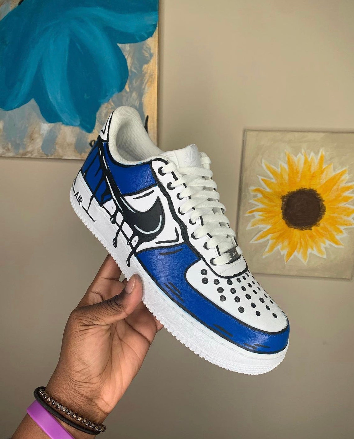 Air Force 1 Custom Drip Sneakers by Hand Unisex - Etsy