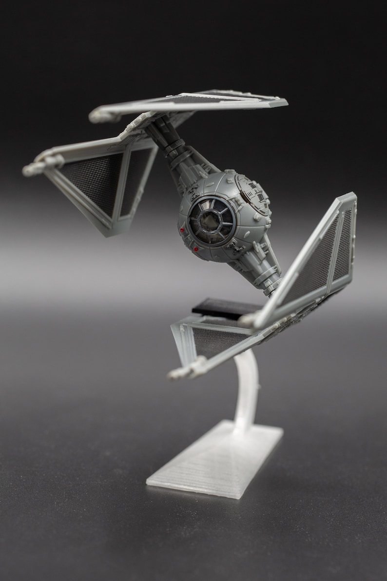 Star Wars Micro Galaxy Squadron Imperial TIE Interceptor Flight Stand ...