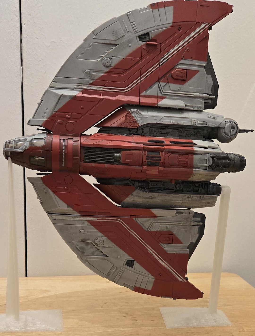 Star Wars Micro Galaxy Squadron T-6 Shuttle Display Stand Set - Etsy