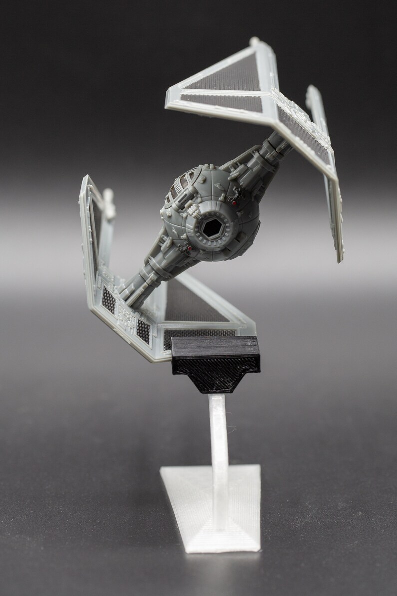 Star Wars Micro Galaxy Squadron Imperial TIE Interceptor Flight Stand ...