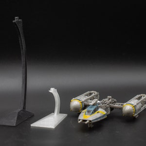 Star Wars Micro Galaxy Squadron V-wing Fighter Flight Stand - Etsy