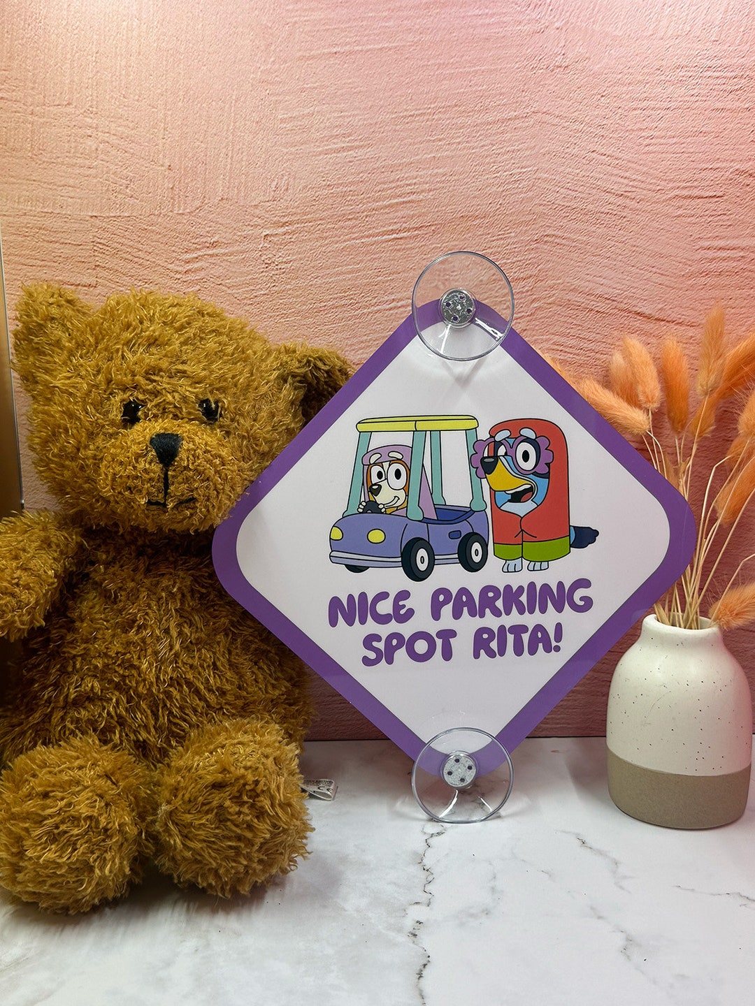 Nice Parking Spot Rita Sign Funny Bluey Aluminum Car Safety Warning ...