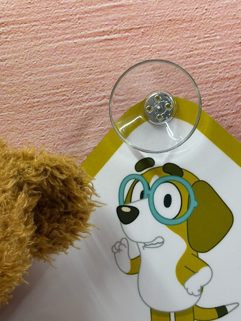 Bluey Baby on Board Sign With Honey Cute Aluminum Car Safety Warning ...