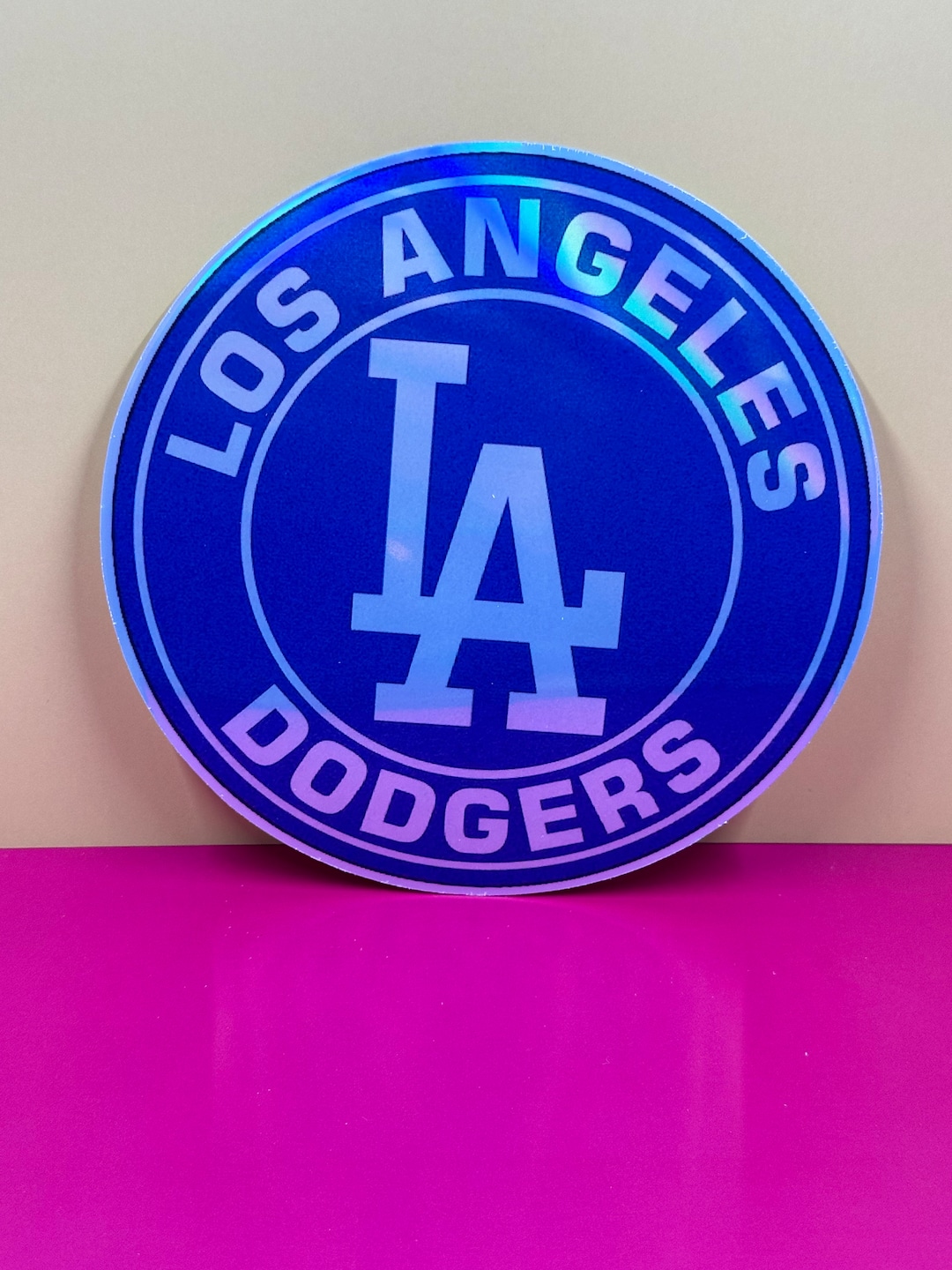 Two LA Dodgers Stickers. Holographic and Waterproof - Etsy
