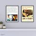 Snowfall Franklin Saint Damson Idris Digital Print Poster Wall Art Set ...