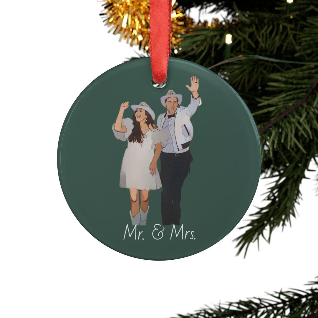 Cartoon Your Photo Ornament, Custom Wedding Ornament, Wedding Gift ...