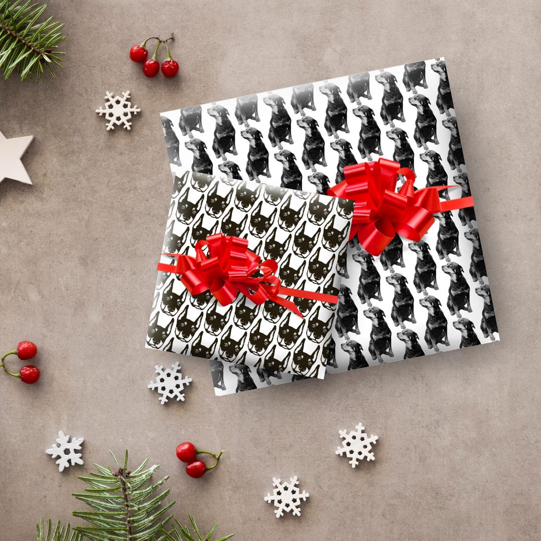 Dog Gift Wrap, Dog Print Wrapping Paper, Pet Gift Wrap, Animal Lover ...