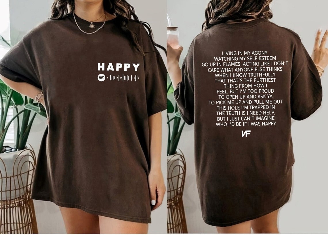 NF Shirt, NF Happy Shirt, NF Rapper Music Shirt, Nf Merch, Nf Tour