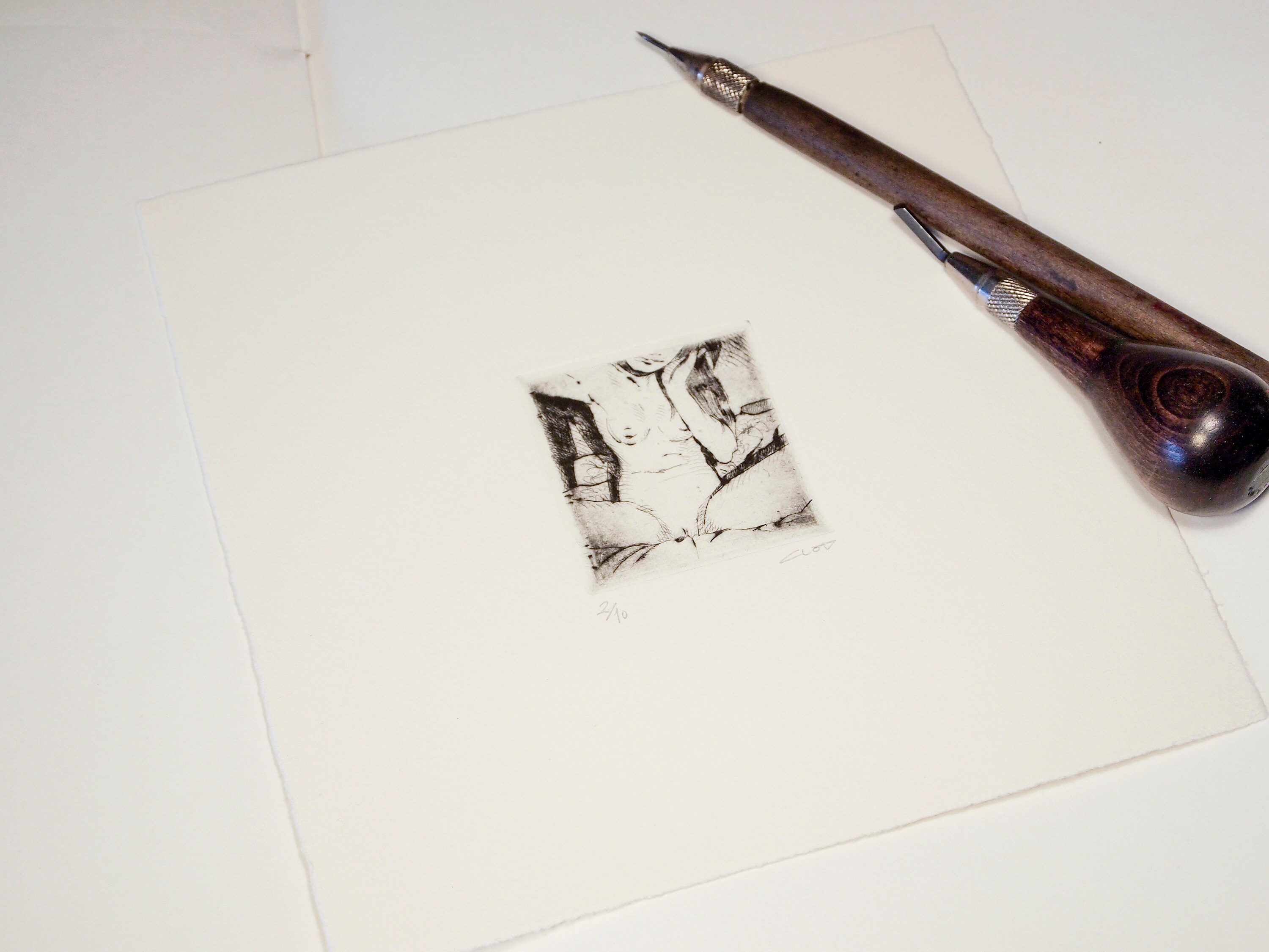 Original Dry Point "love Letter" - Etsy