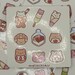 Cat Snacks Sticker Decal Sheet, Cats , Food , Taiyaki , Dango , Crepe ...