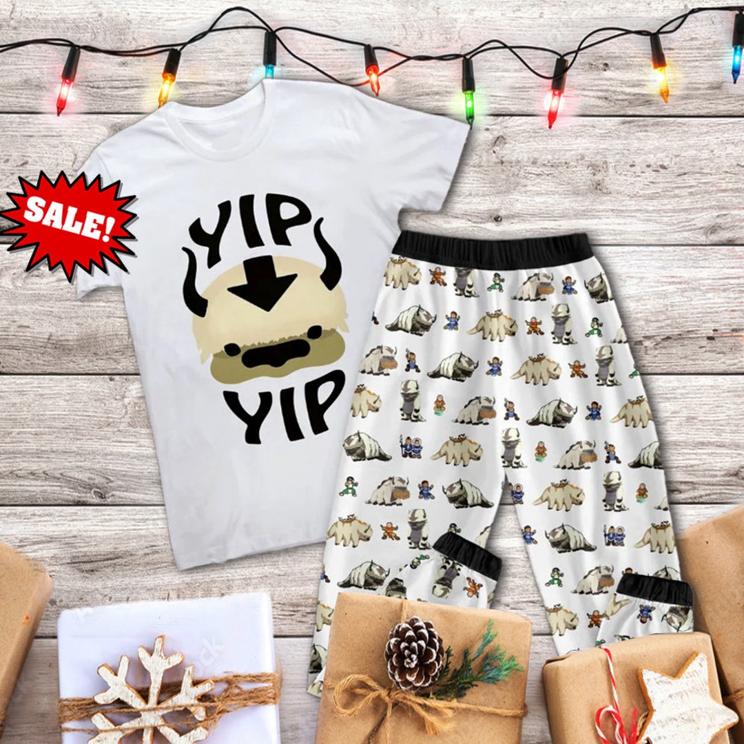 Appa Yip Yip Pajamas Set Appa Avatar Christmas Pjs Avatar - Etsy