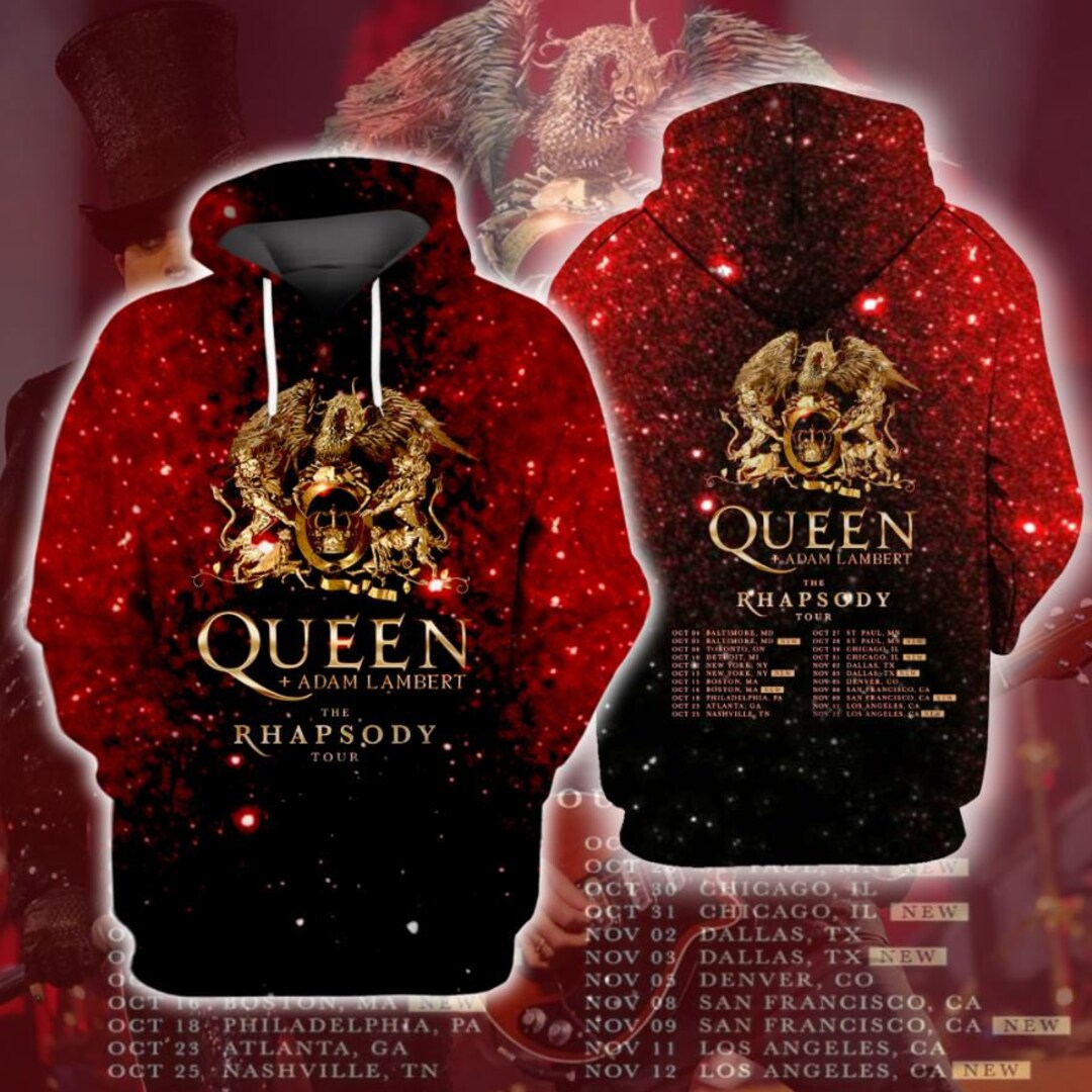 Queen Adam Lambert the Rhapsody Tour 2023 3D Hoodie Queen - Etsy