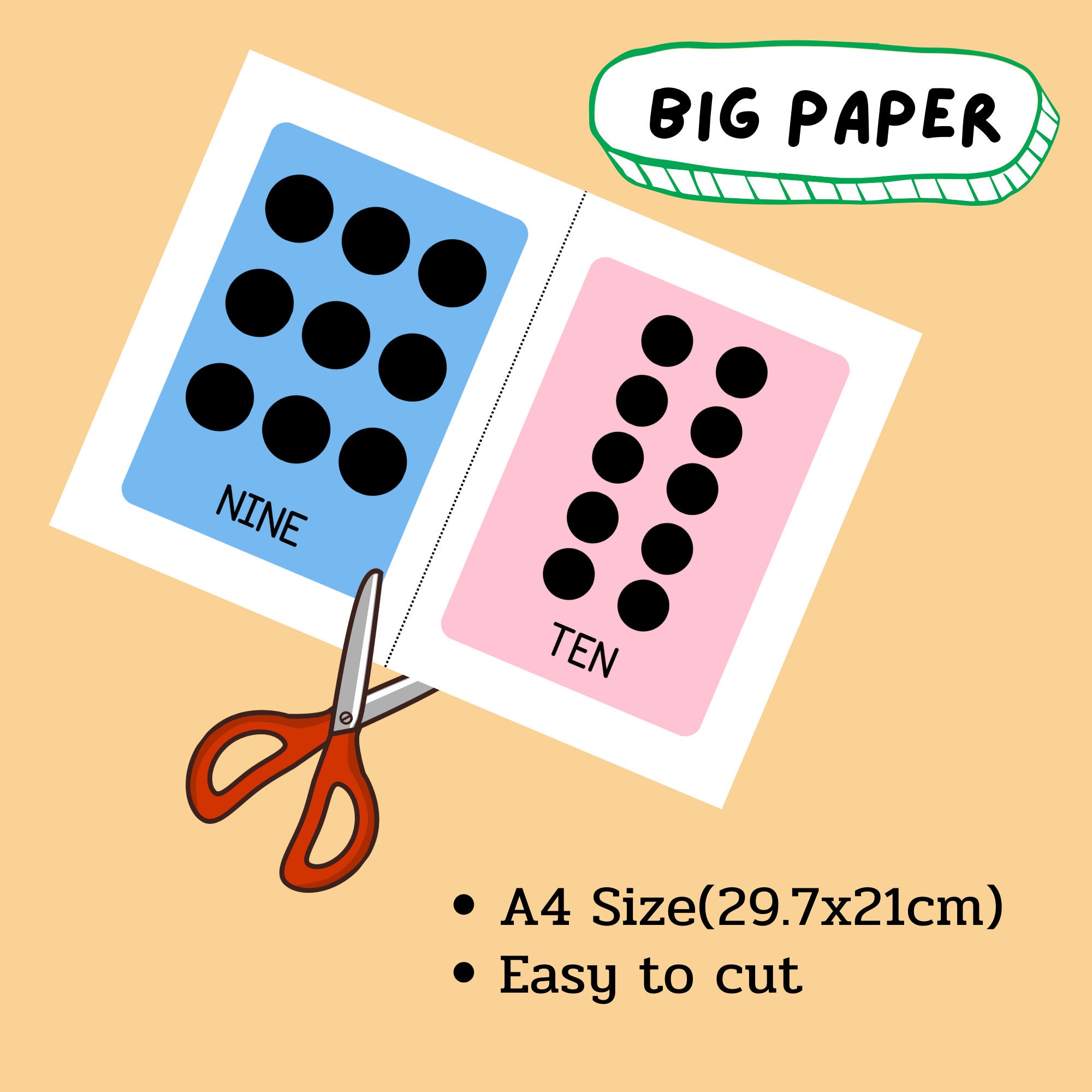 Colorful Number Flashcards for Kids: Counting in Color Math - Etsy