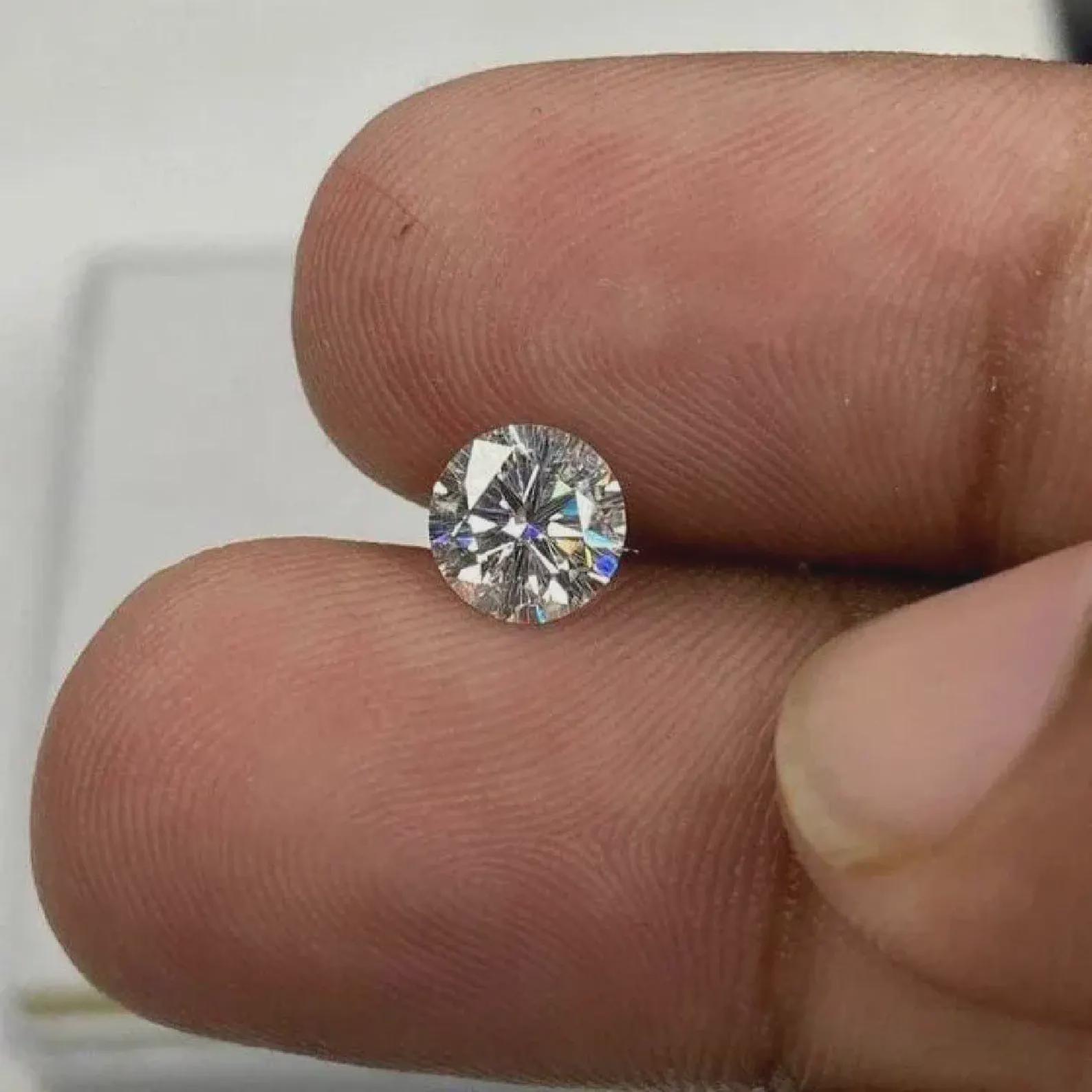 4MM, 4.50MM, 5MM, 5.50MM Moissanite Faceted Brilliant Round Cut ...