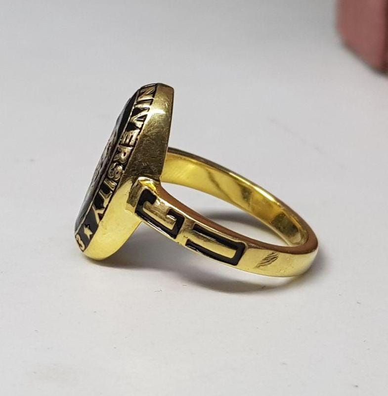 Anderson University Ladies Dinner Ring Celestrium Yellow Gold Alloy ...