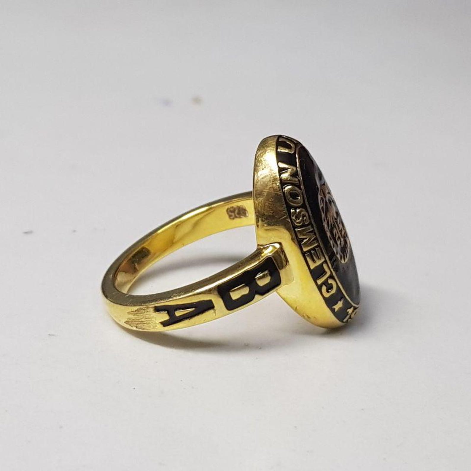 Anderson University Ladies Dinner Ring Celestrium Yellow Gold Alloy ...